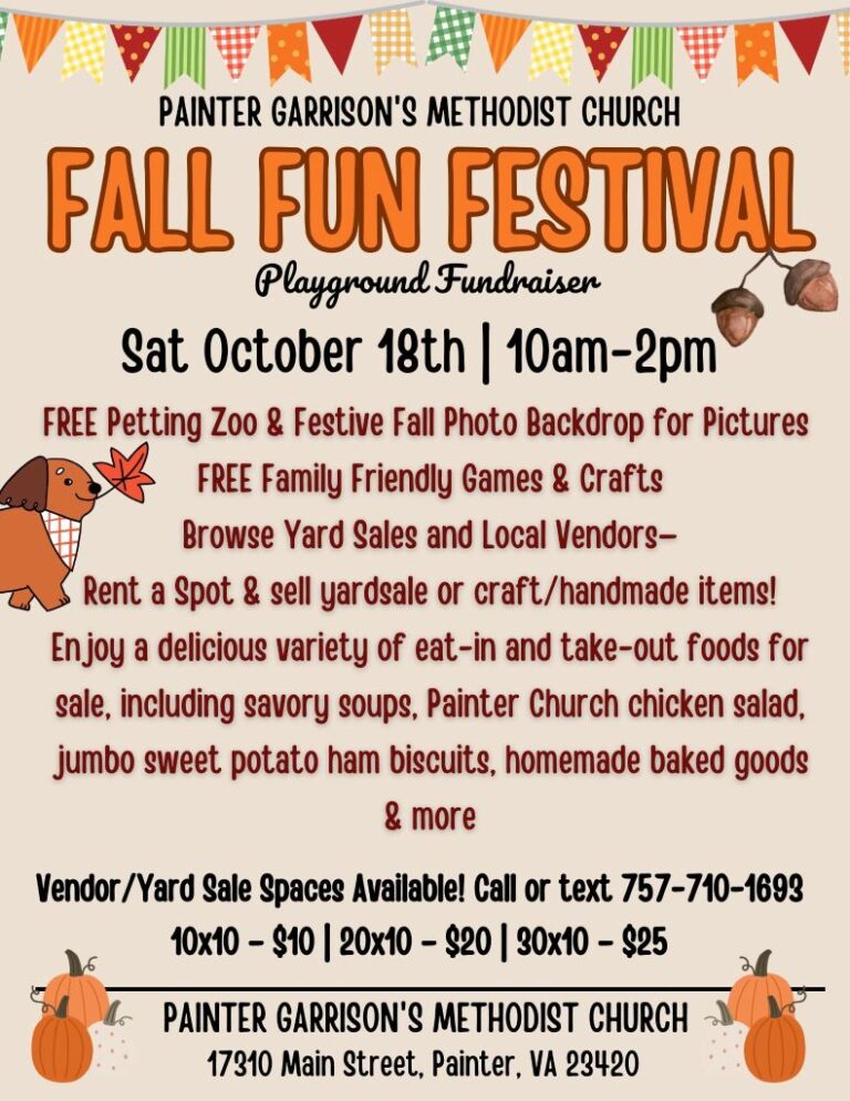 Painter Garrison's Methodist Church's Fall Fun Festival | 96.9 The Cape ...